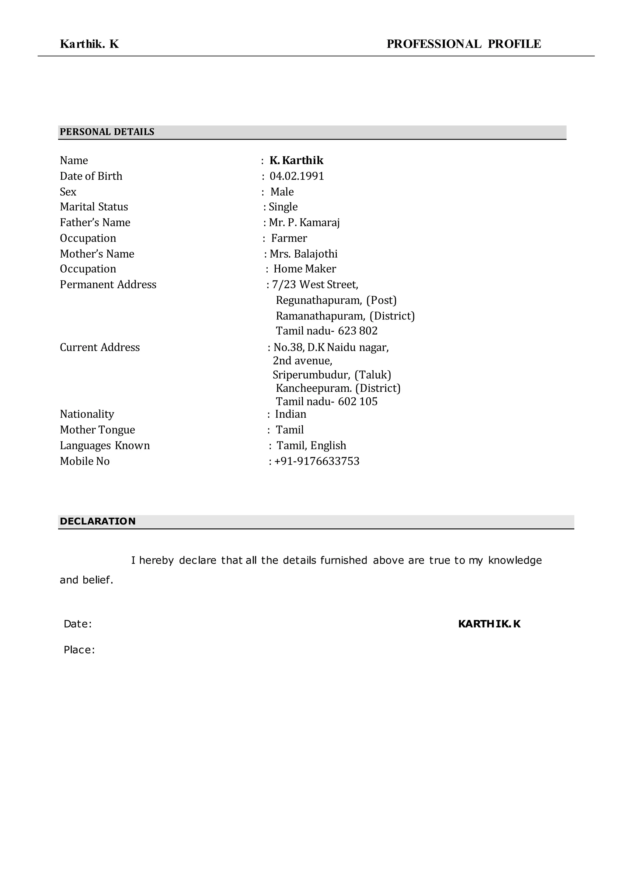 Karthik K-RESUME- updated | PDF