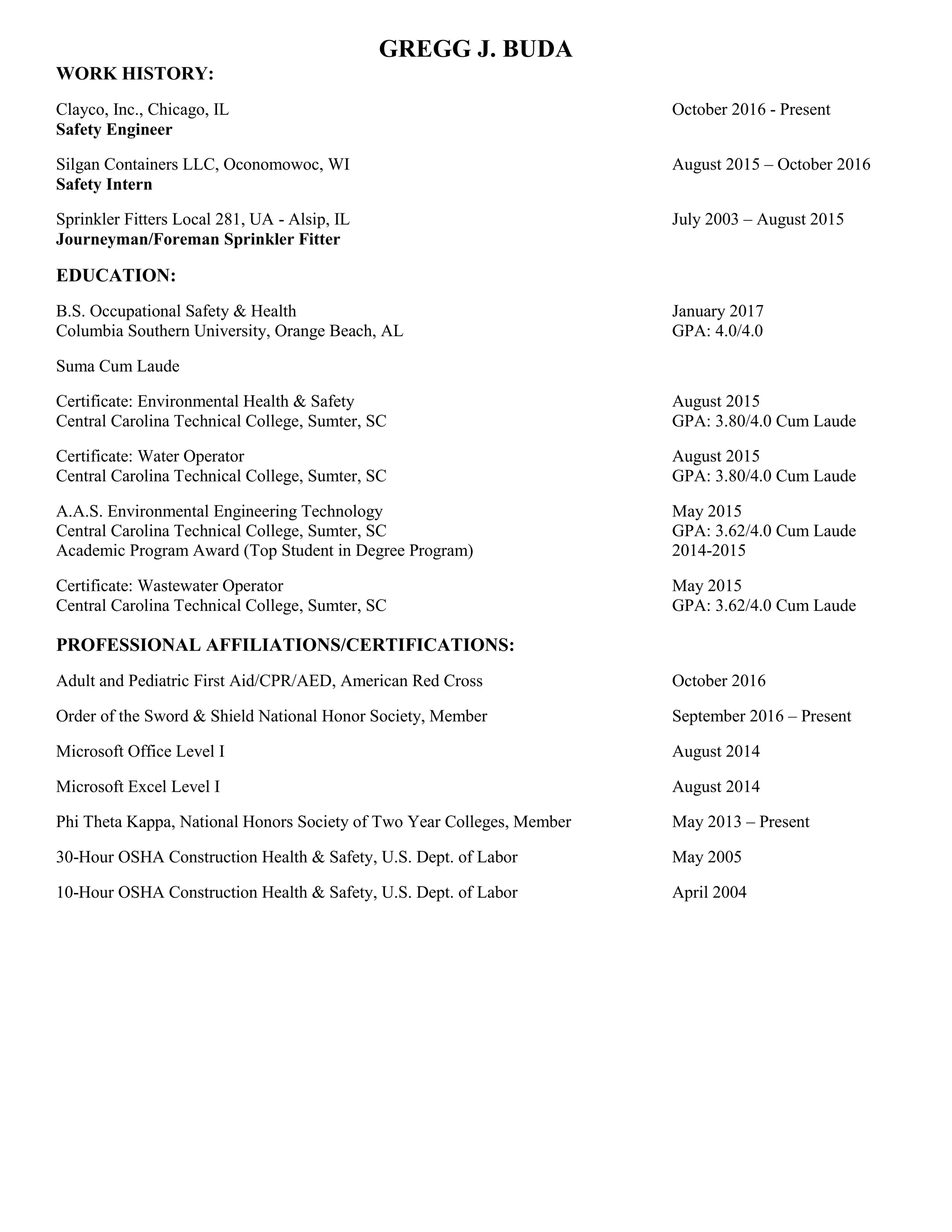 Gregg J Buda_Resume | PDF