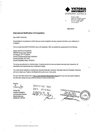 Course Completion Letter_Certified Copy | PDF