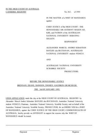 CJHC AM 030195 MAND | PDF