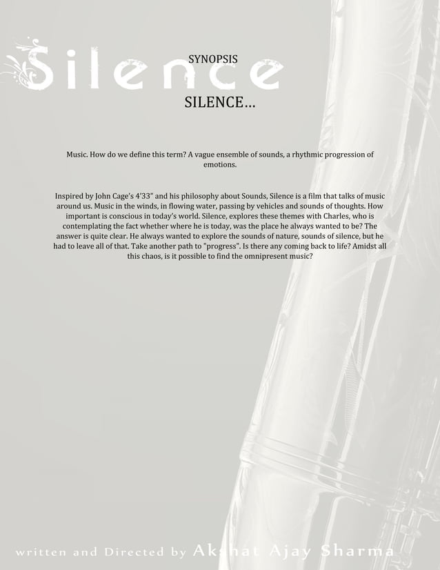 Silence - Synopsis | PDF