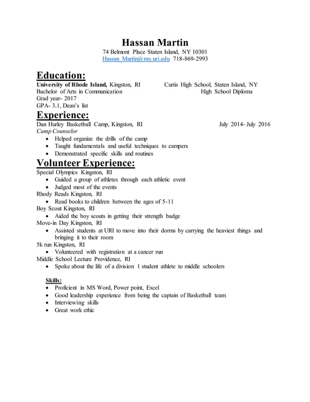 Resume Draft | DOCX