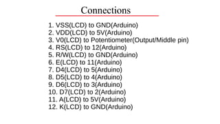 16*2 Lcd display Basic | ODP
