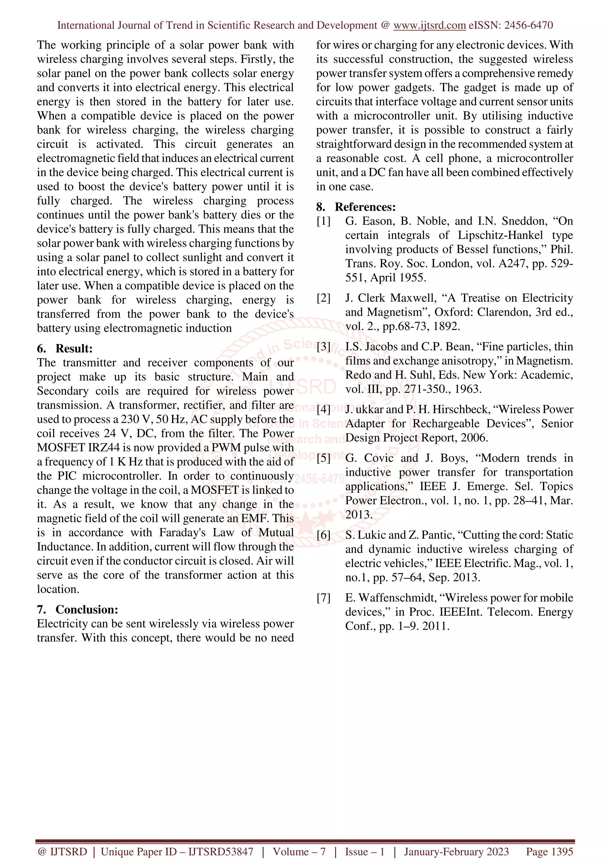 Solar Power Bank with Wireless Charging | PDF