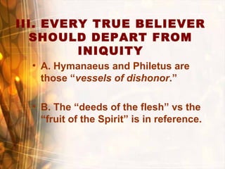 2 Timothy 2:17 21 | PPT
