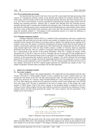 Implementation of an electronic nose for classification of synthetic ...