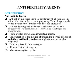 screening of reproductive pharmacology .pptx