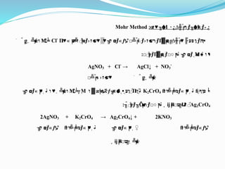 Analytical Chemistry Equations