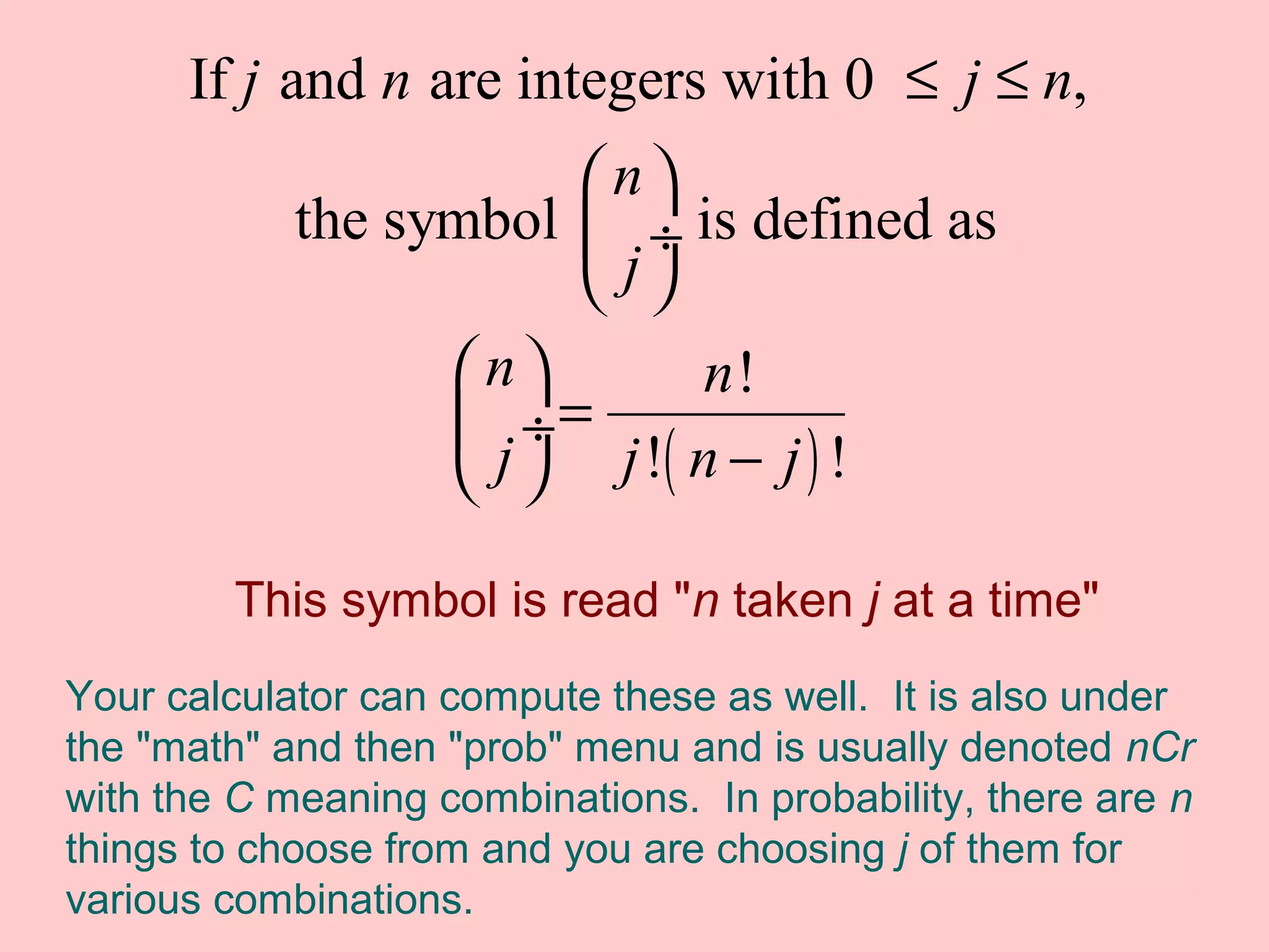 1631 The Binomial Theorem Ppt