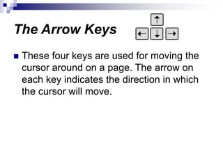 Keyboard basics and important keys to for beginners.ppt