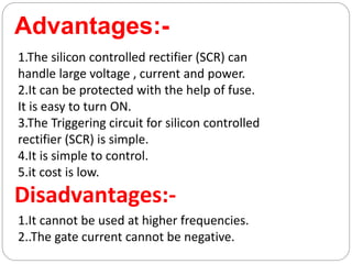 Silicon controlled rectifier | PPTX