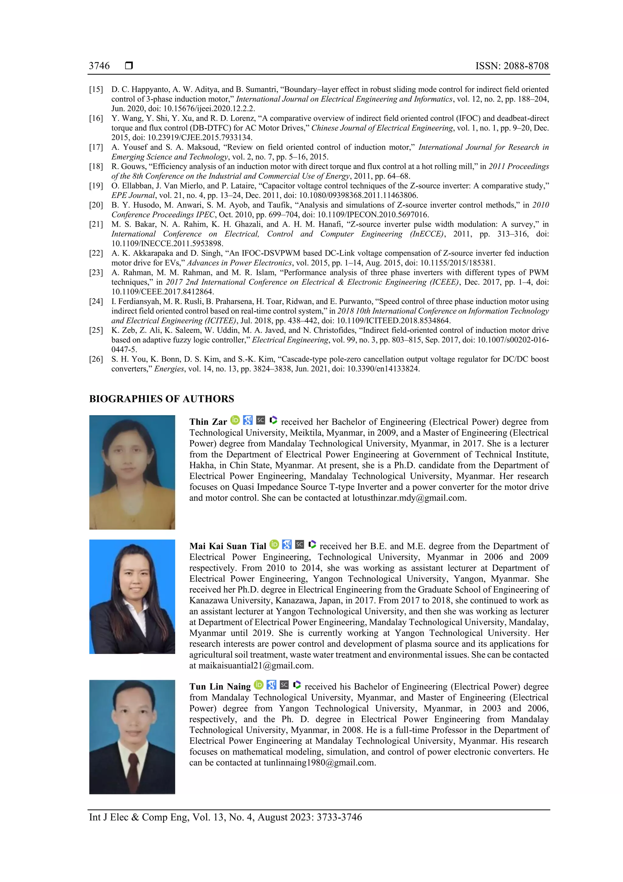 DC-link voltage balancing and control of qZ-source inverter fed induction motor drive | PDF