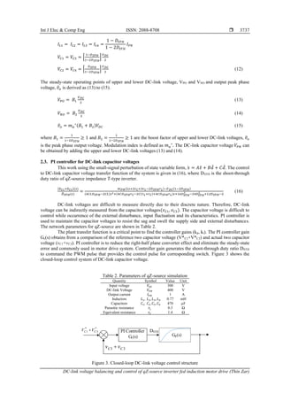 DC-link voltage balancing and control of qZ-source inverter fed induction motor drive | PDF