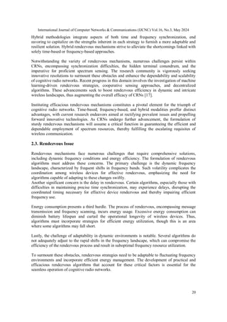 Rendezvous Sequence Generation Algorithm for Cognitive Radio Networks in Post-Disaster Scenario ...