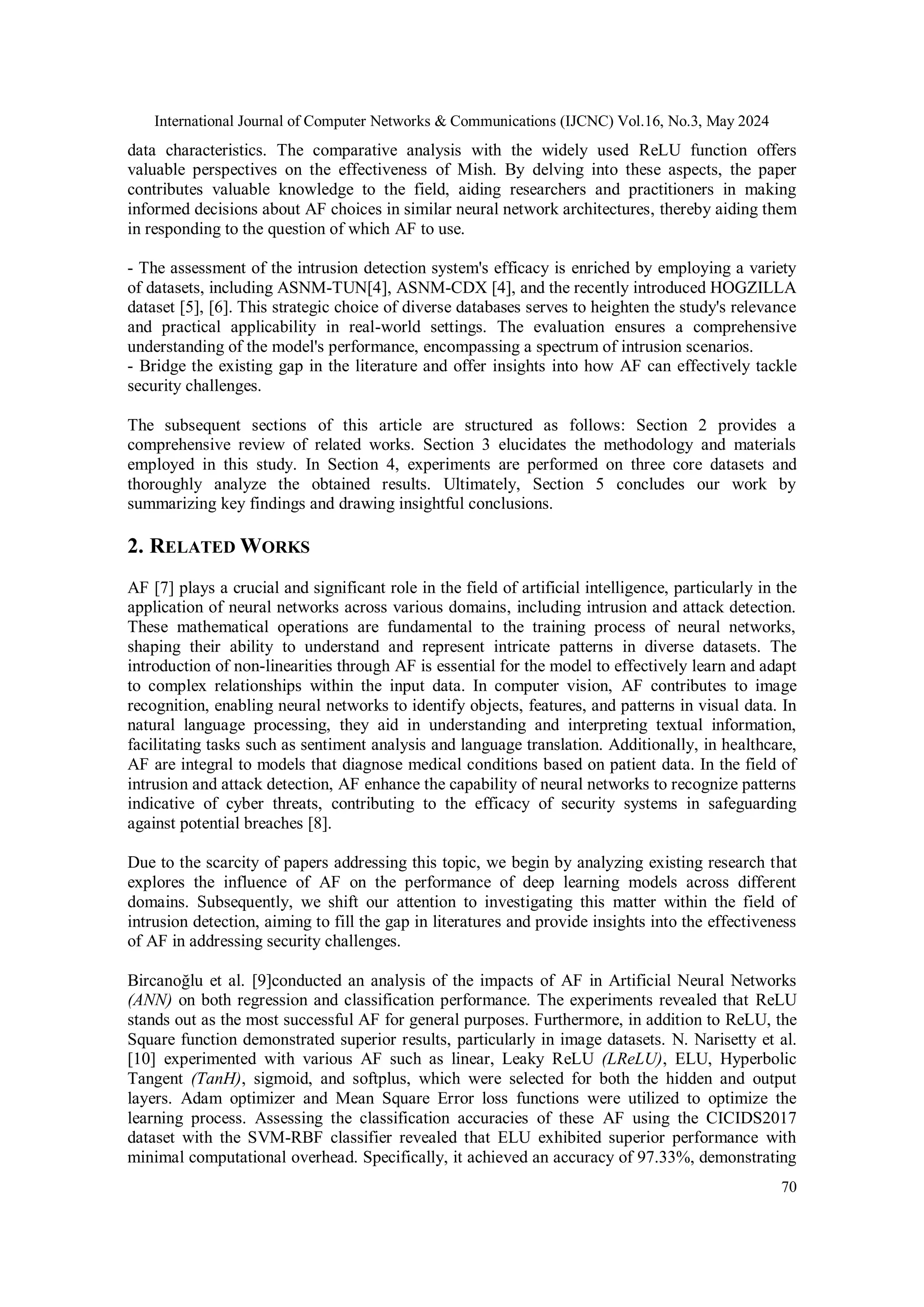 Optimizing CNN-BiGRU Performance: Mish Activation and Comparative ... Optimizing CNN-BiGRU Performance: Mish Activation and Comparative ...