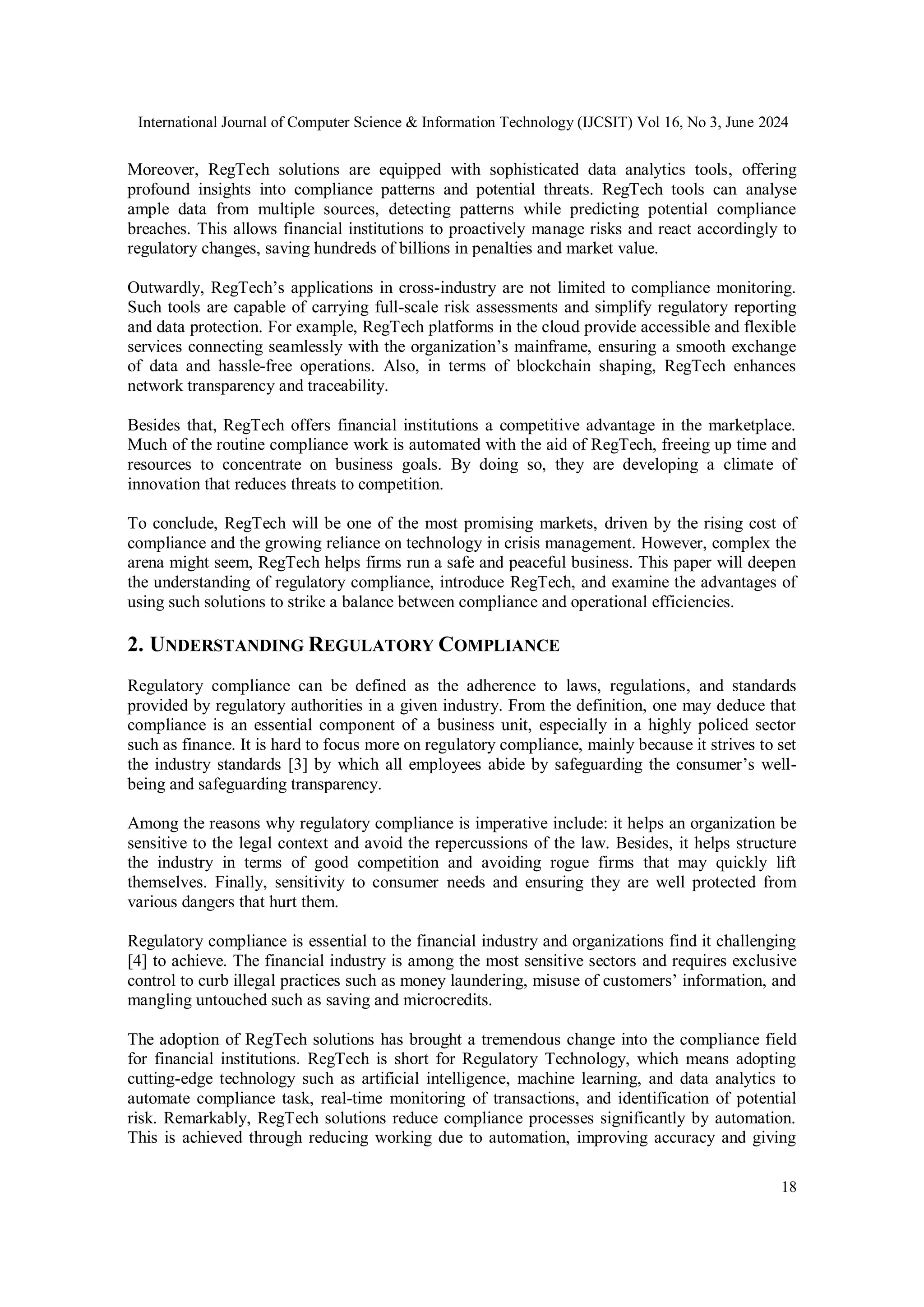 Streamlining Compliance and Risk Management with RegTech Solutions | PDF