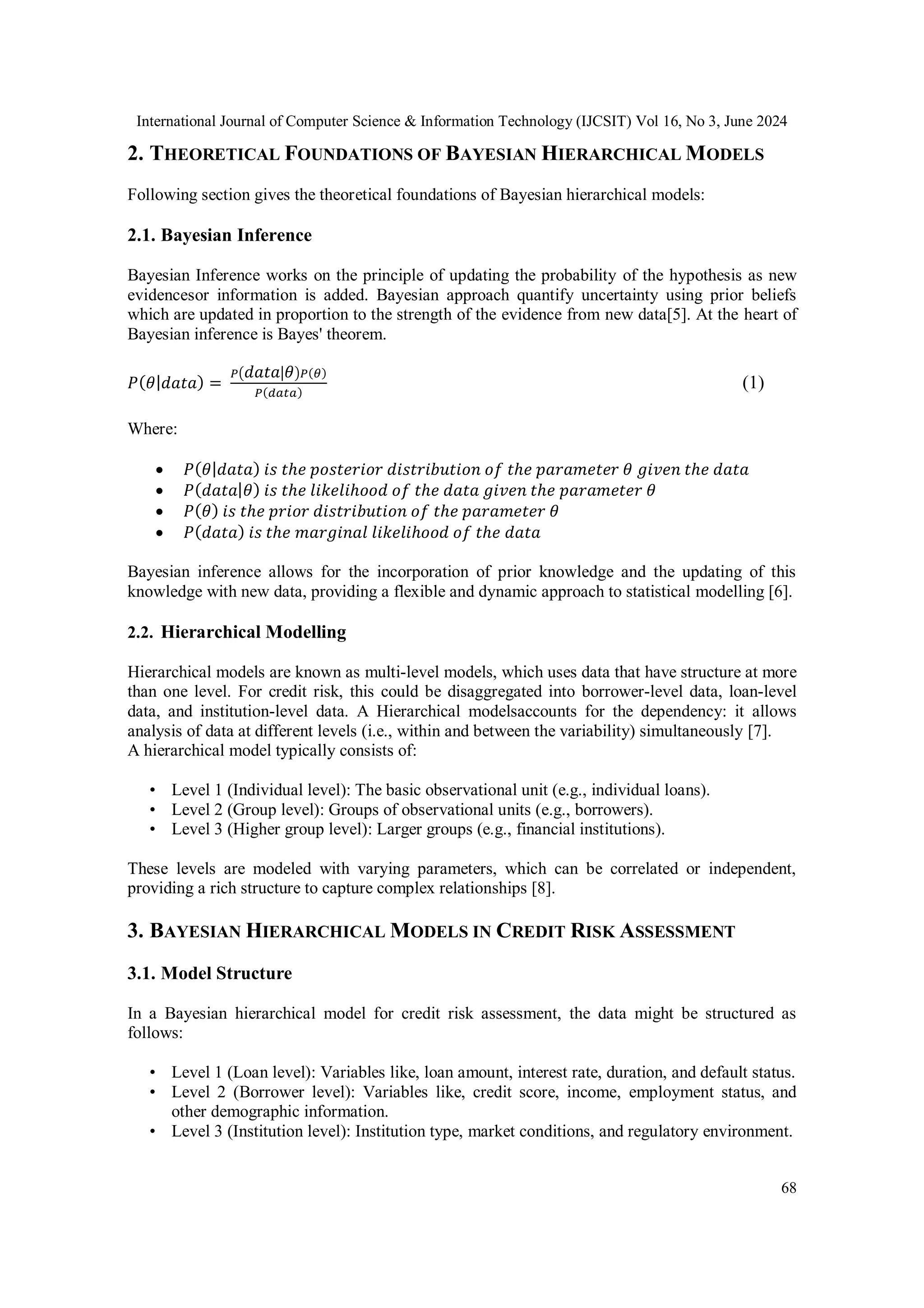 Exploring Bayesian Hierarchical Models for Multi-Level Credit Risk Assessment: Detailed Insights ...