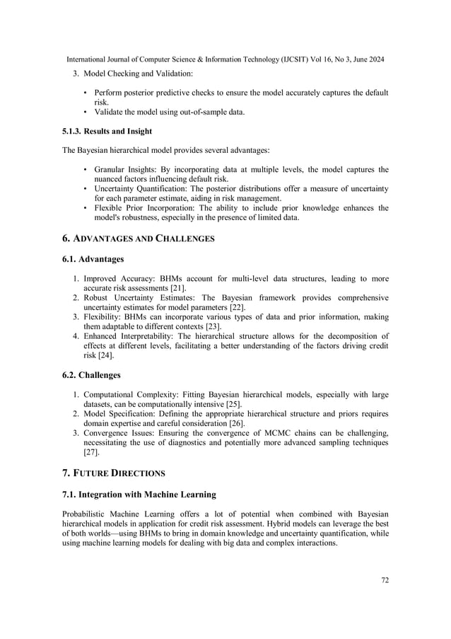 Exploring Bayesian Hierarchical Models for Multi-Level Credit Risk Assessment: Detailed Insights ...
