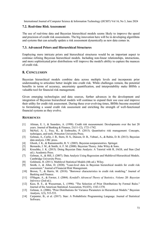 Exploring Bayesian Hierarchical Models for Multi-Level Credit Risk Assessment: Detailed Insights ...