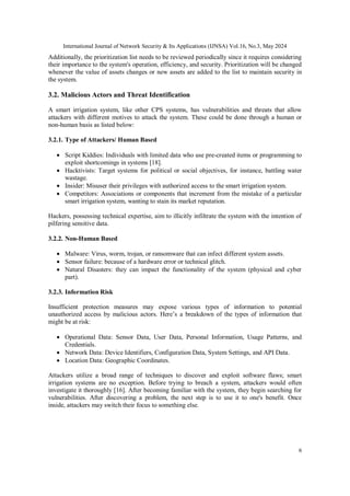 A SYSTEMATIC RISK ASSESSMENT APPROACH FOR SECURING THE SMART IRRIGATION ...