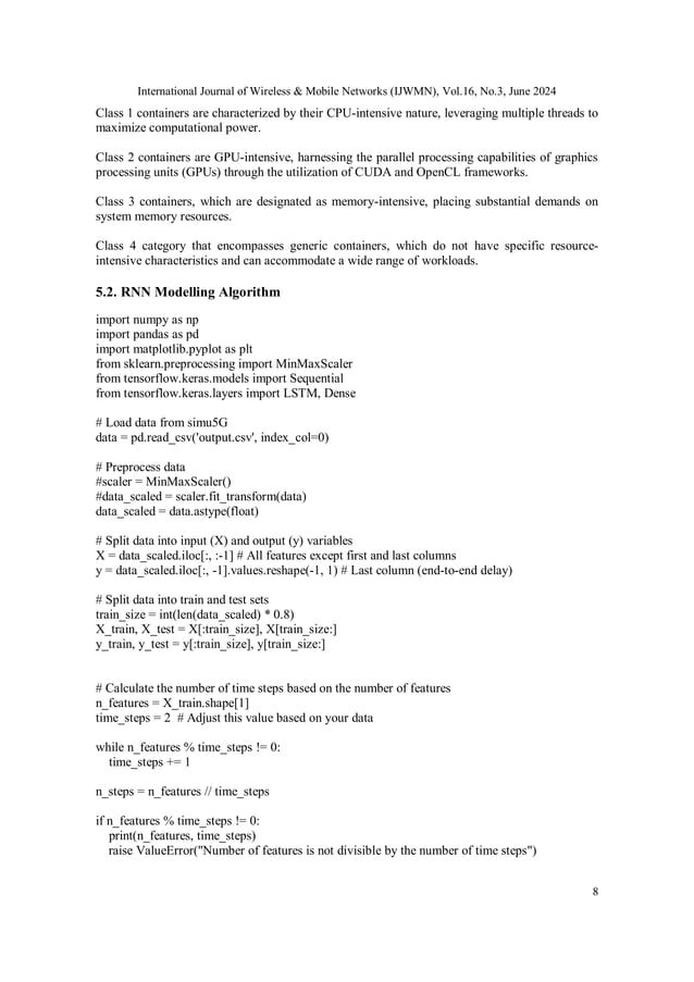 Modified O-RAN 5G Edge Reference Architecture using RNN | PDF