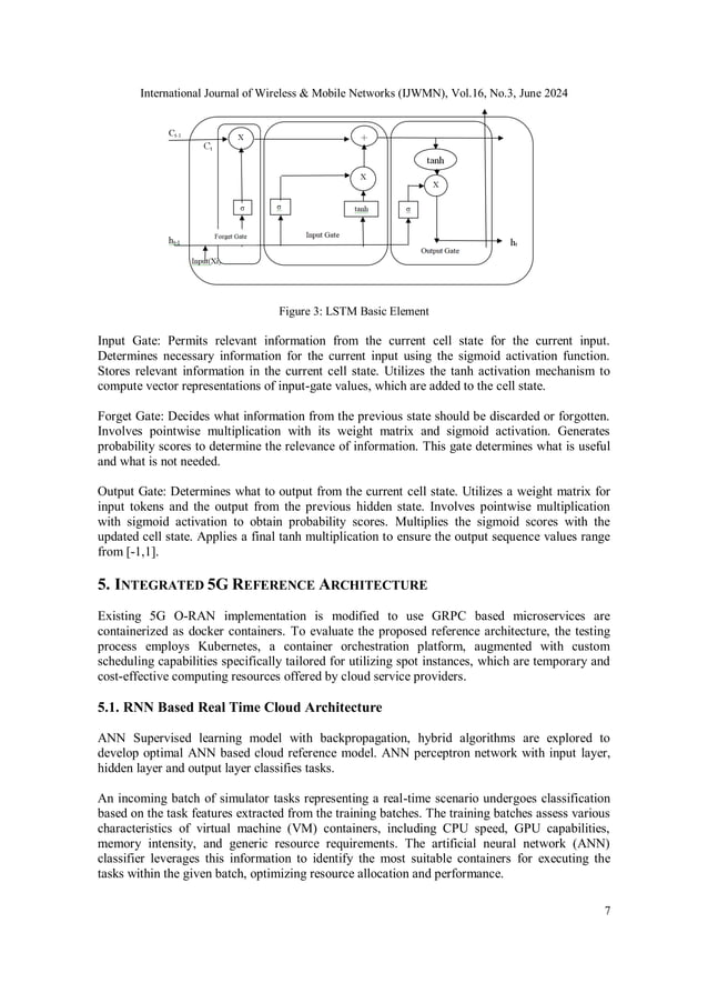Modified O-RAN 5G Edge Reference Architecture using RNN | PDF