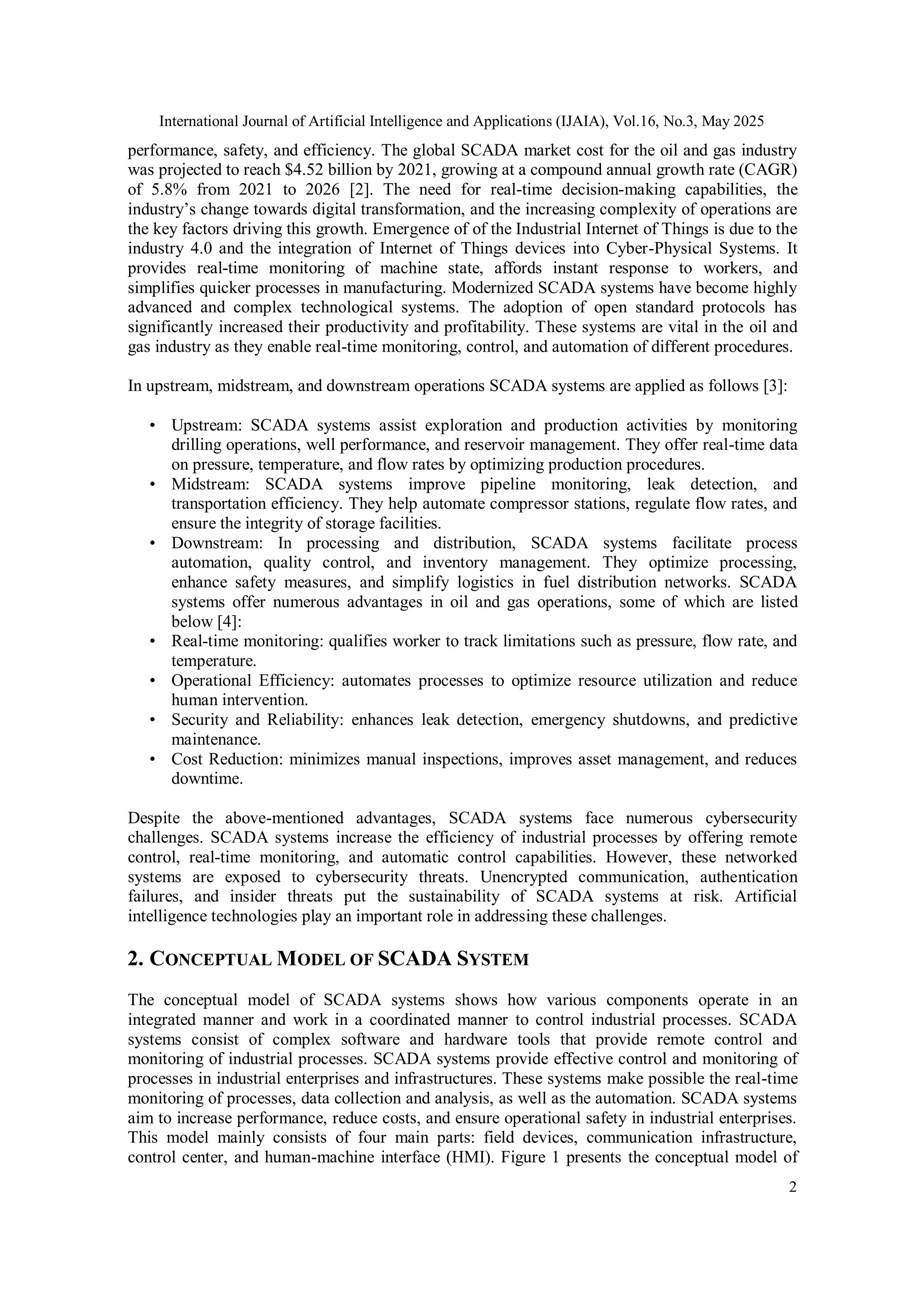 The Role of Artificial Intelligence in Ensuring the Cyber Security of SCADA Systems | PDF