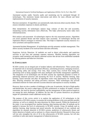 The Role of Artificial Intelligence in Ensuring the Cyber Security of SCADA Systems | PDF