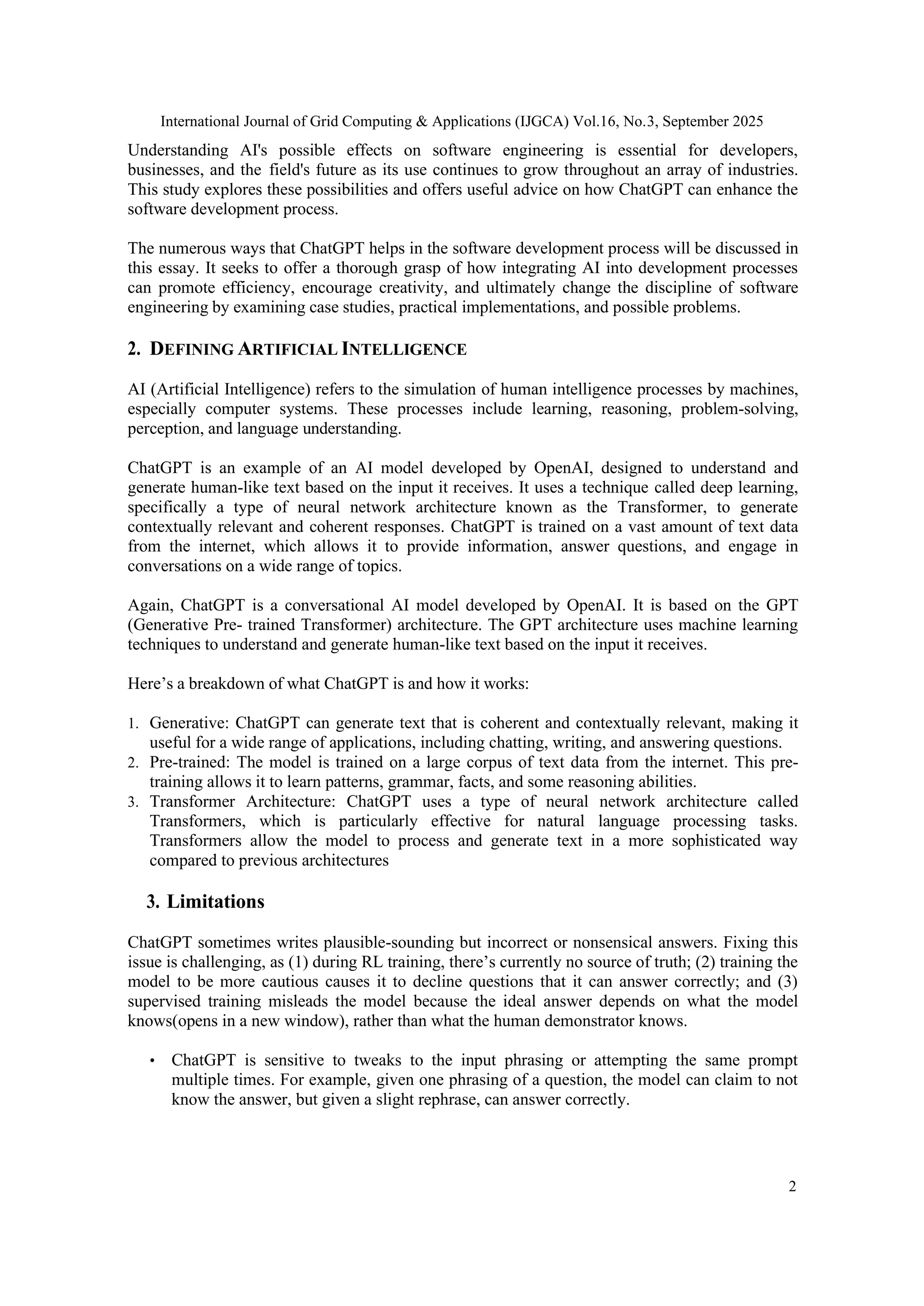 Benefits of Software Engineering Development with Chat-GPT | PDF