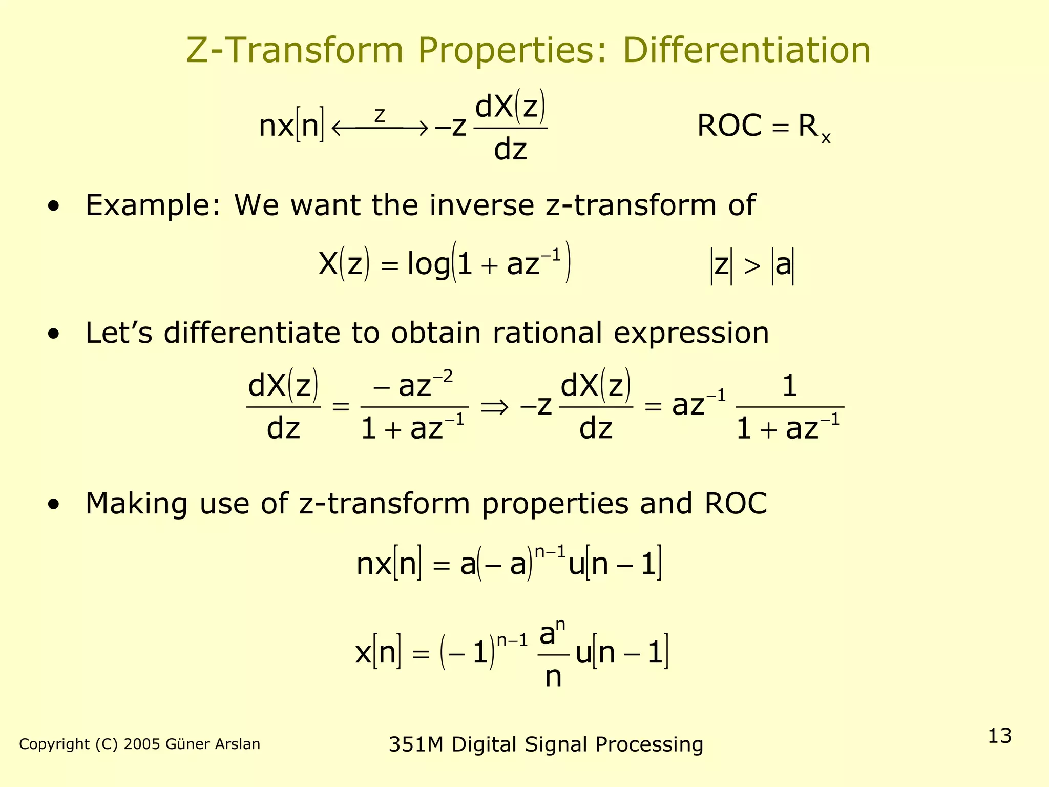 1633 the inverse z-transform | PPT
