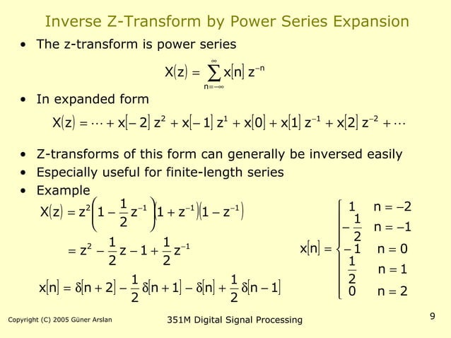 1633 the inverse z-transform | PPT