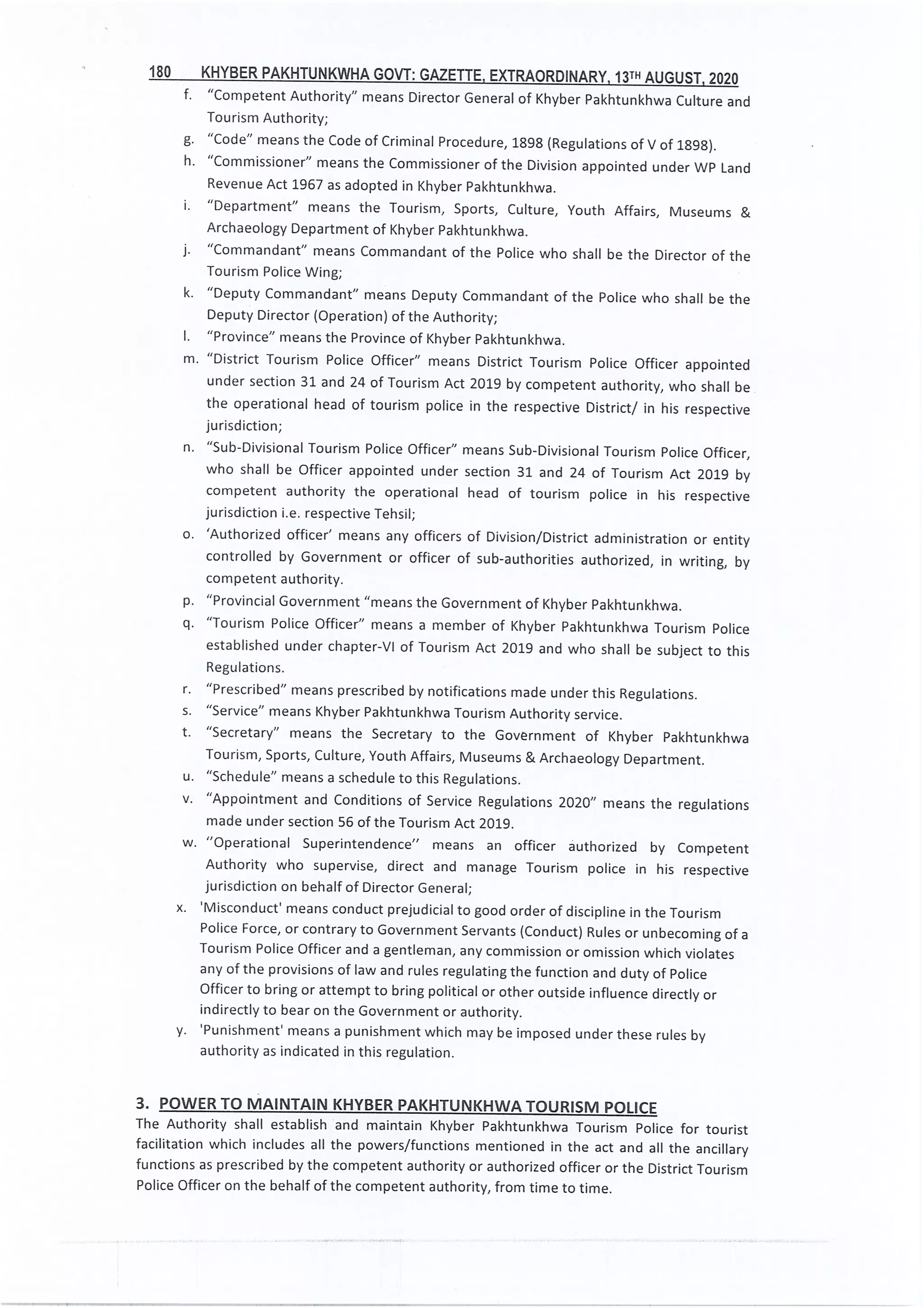 1633505747100 tourism-police-regulations-(gazette) | PDF