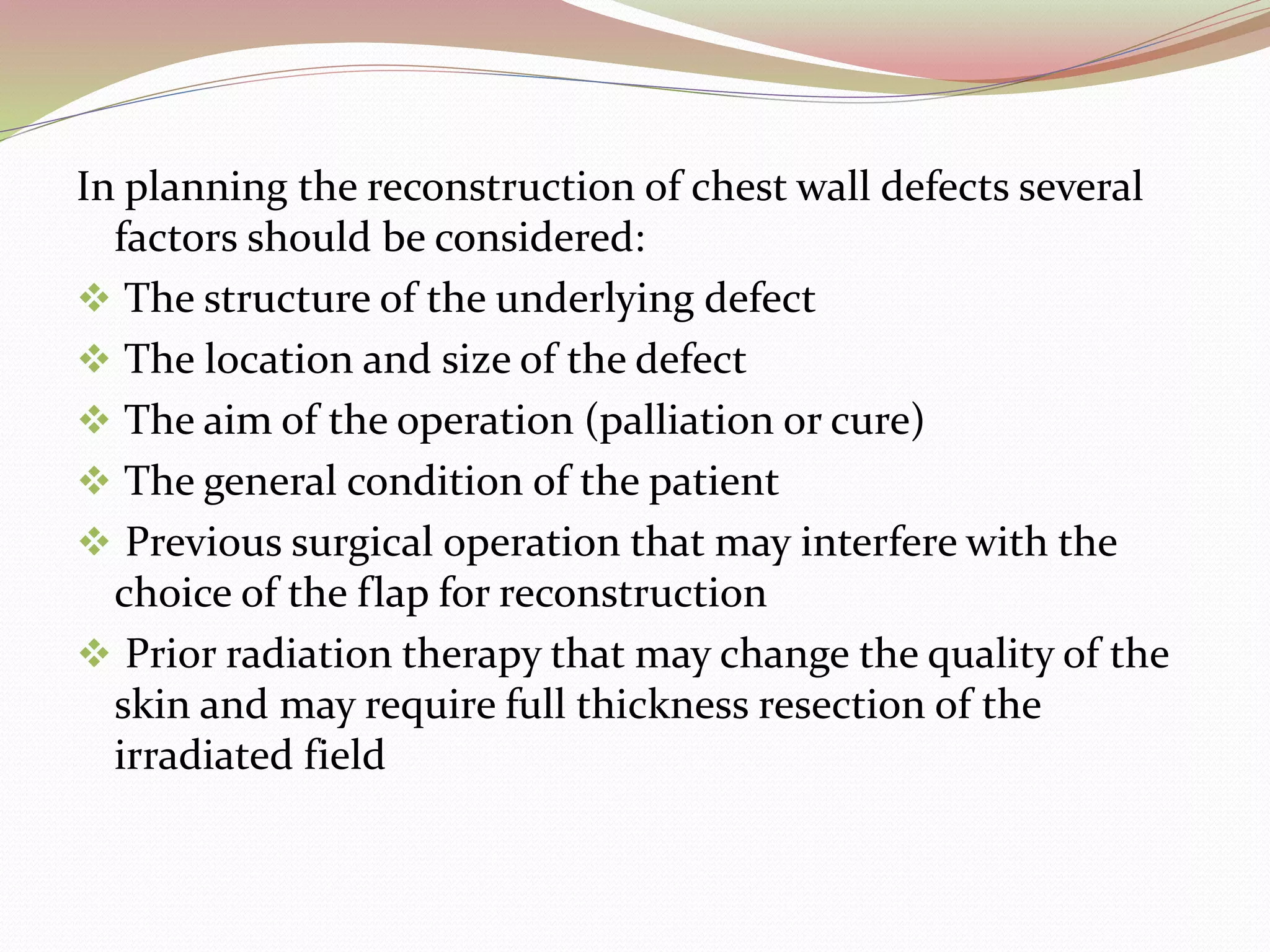 CHEST WALL TUMOR AND ITS MANAGEMENT | PPTX