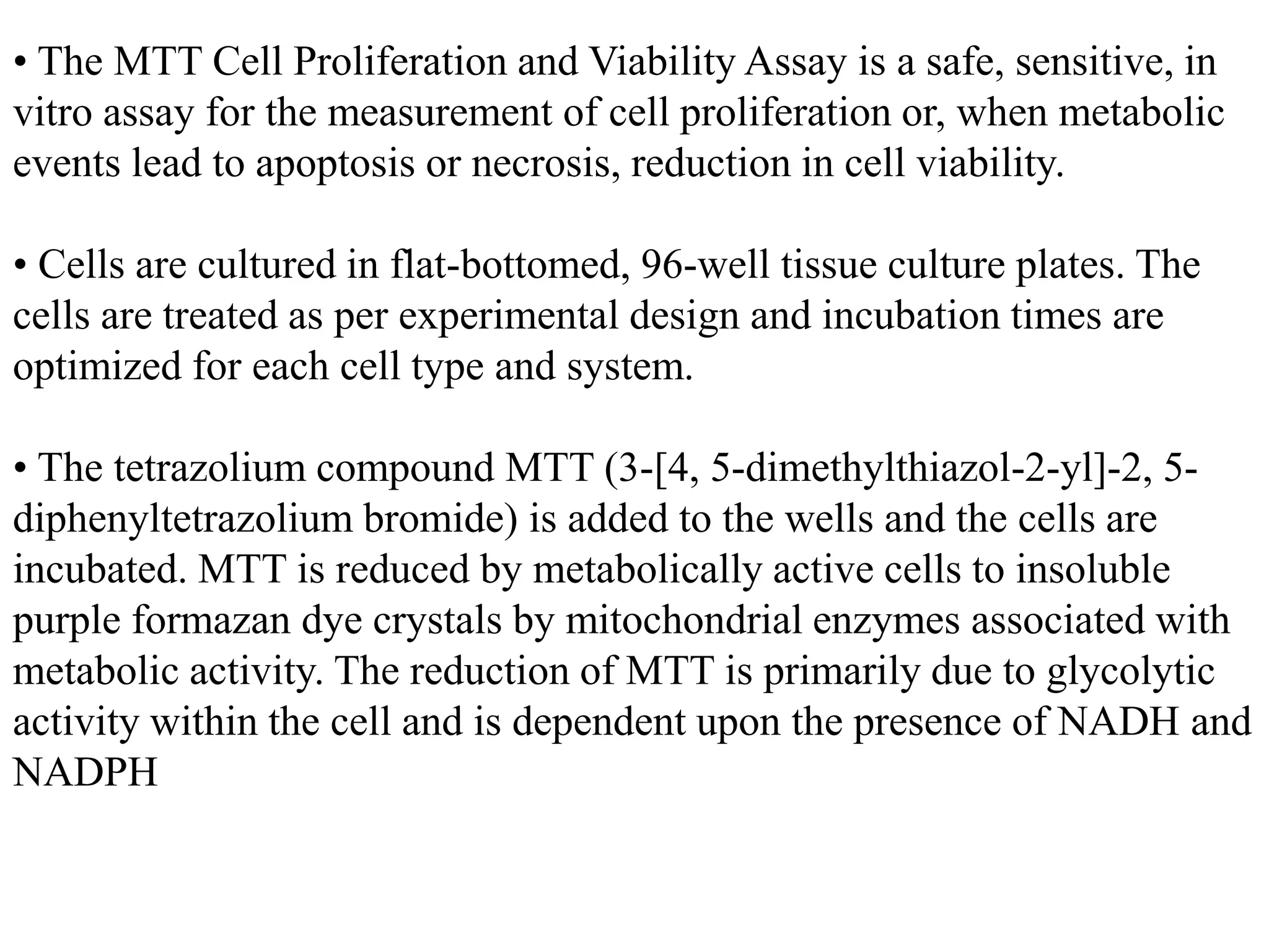 MTT, the priciples and basics of cell proliferation assay.pptx