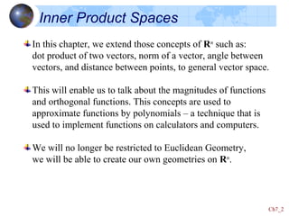 1639 vector-linear algebra | PPT