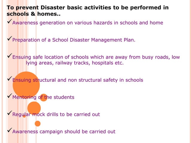 Are you prepared, tips for safety in schools- Disaster Management | PPT
