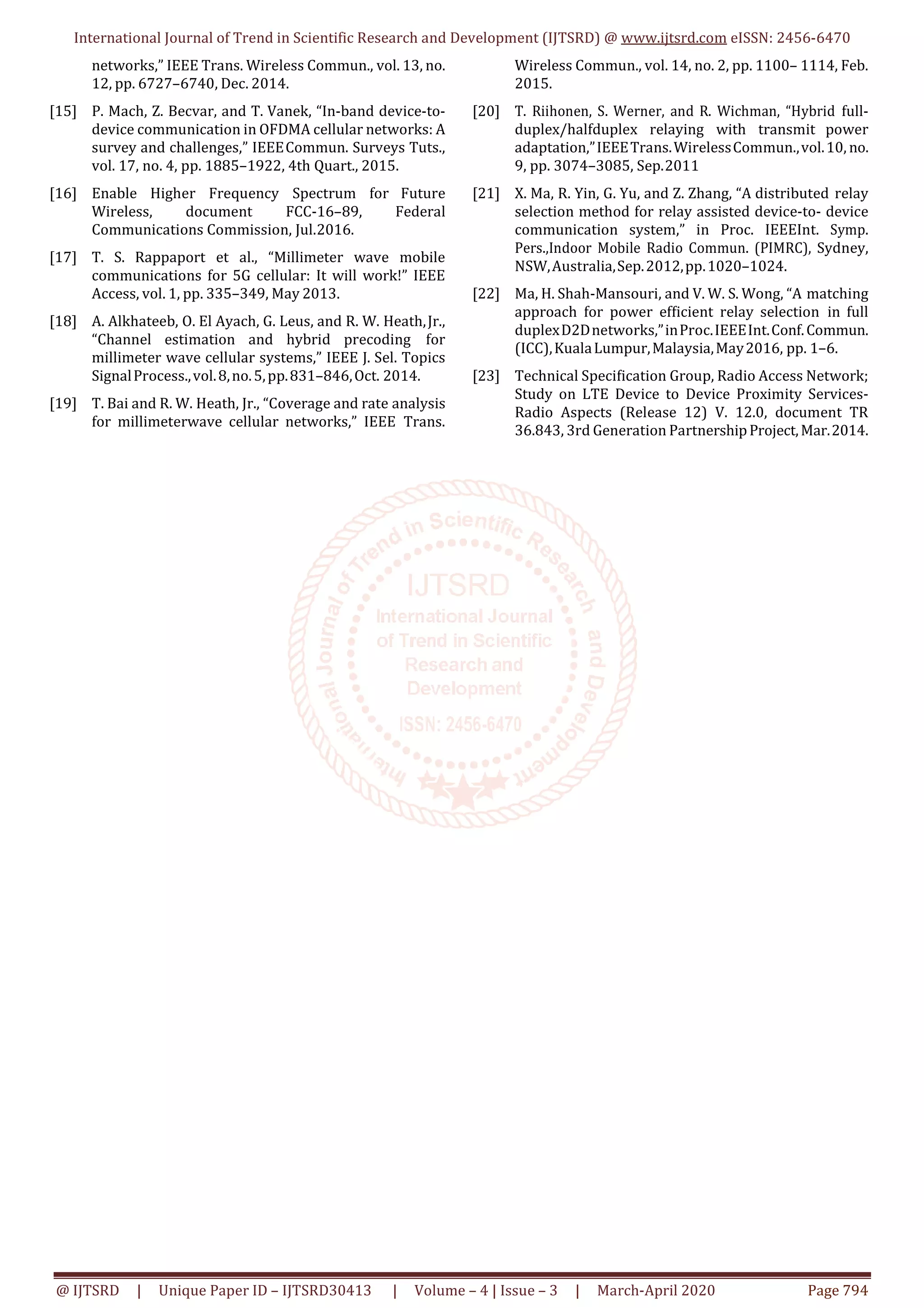 Energy Efficient Resource Allocation And Relay Selection Schemes For D2d Communications In 5g 