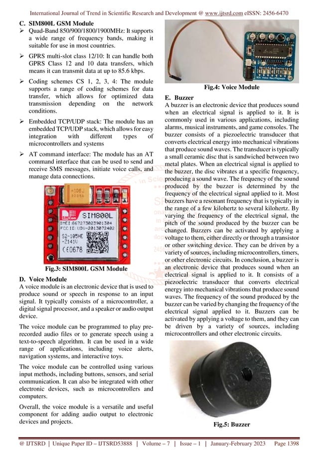 Third Eye for Blind using Ultrasonic Sensor Vibrator Glove | PDF