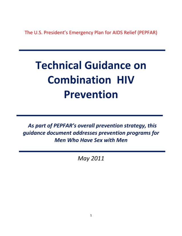 Technical Guidance on Combination HIV Prevention | PDF