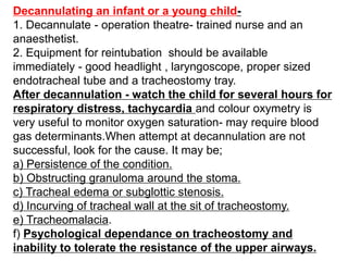 Tracheostomy complications pediatric by Aditya Rana mbbs | PPT