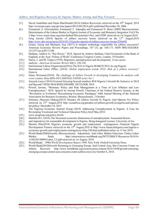 Jobless and Wageless Recovery in Nigeria: Matters Arising and Way ...