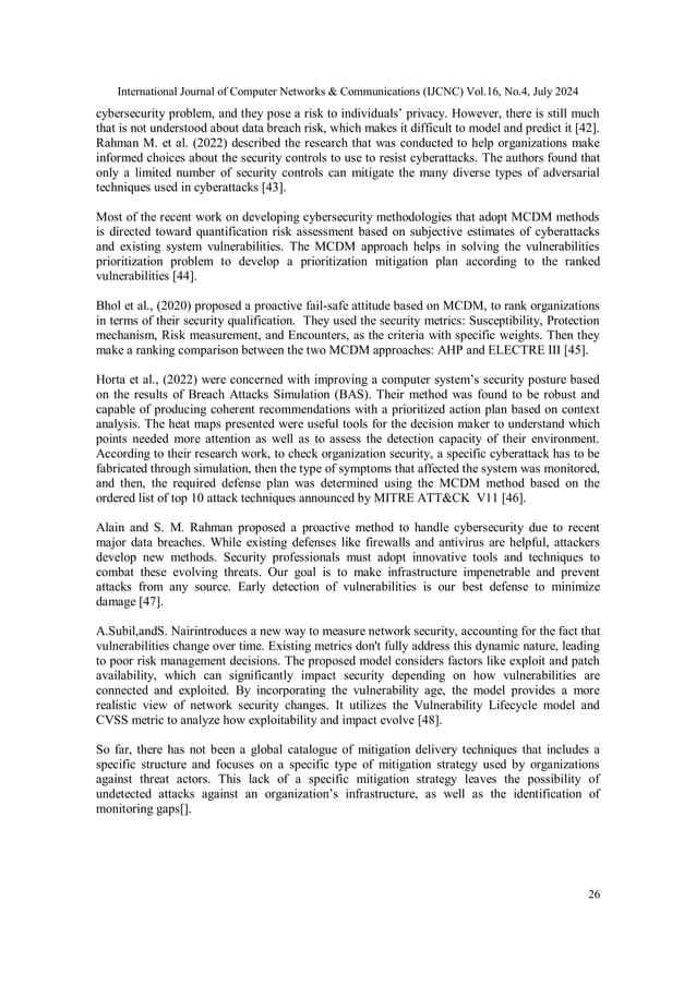 Enhancing Cybersecurity Defenses A Multicriteria Decision Making