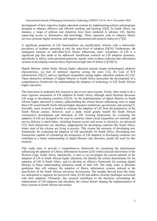 ADOPTION OF LIBRARY INFORMATION SYSTEMS USING THE TECHNOLOGY ACCEPTANCE MODEL: A SOUTH AFRICAN ...