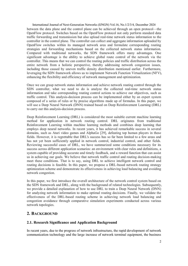 DEEP REINFORCEMENT LEARNING BASED OPTIMAL ROUTING WITH SOFTWARE-DEFINED NETWORKING | PDF