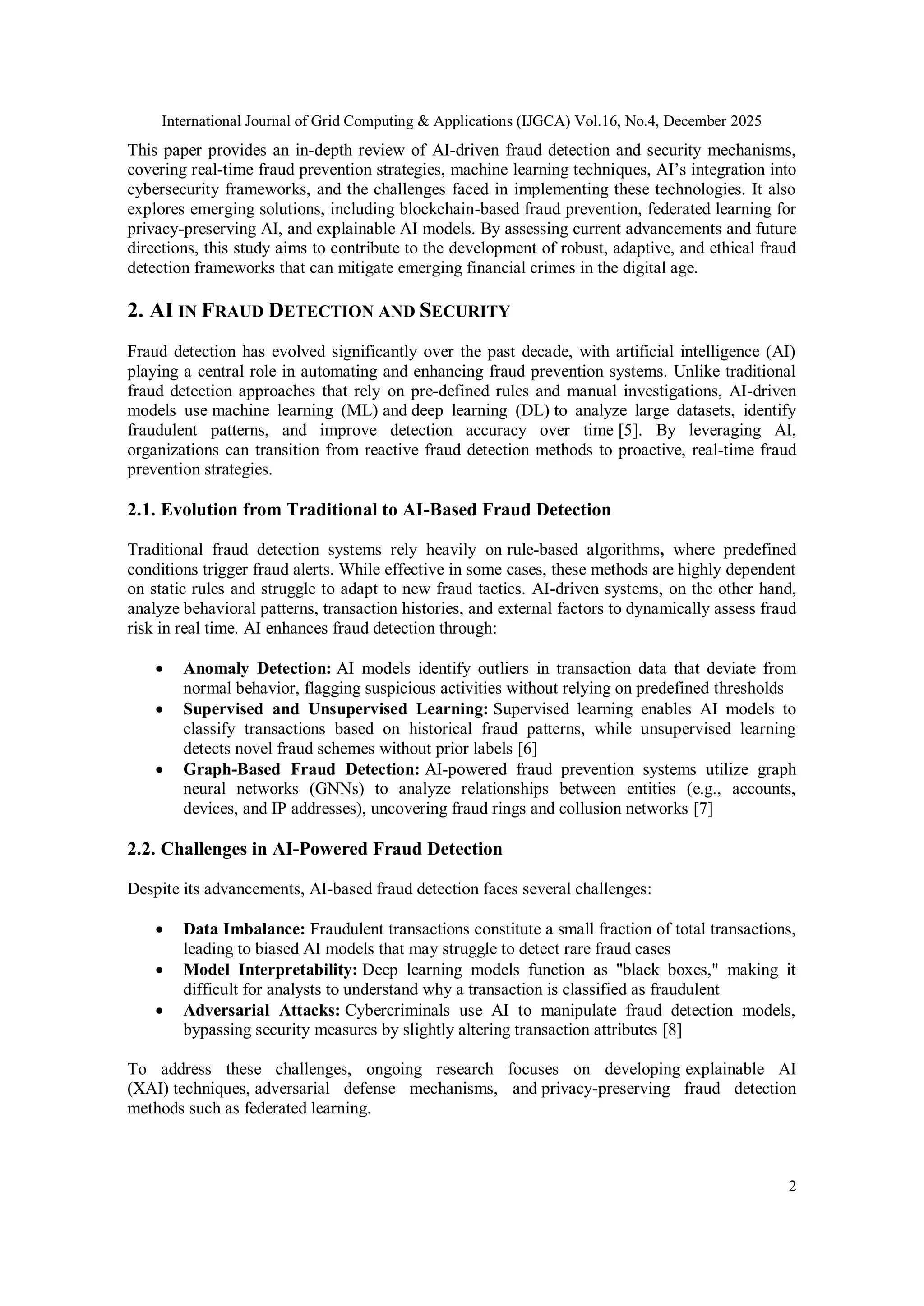 AI in Fraud Detection and Security: Advancements, Hurdles and What's ...