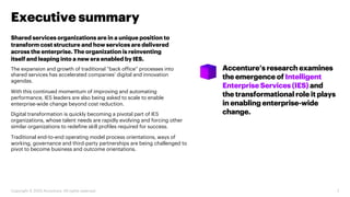 Accenture Intelligent Enterprise Services Survey | PDF