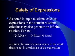 1643 y є r relational calculus-1 | PPT | Chemistry | Science