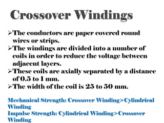 Types of windings and insulations | PPTX