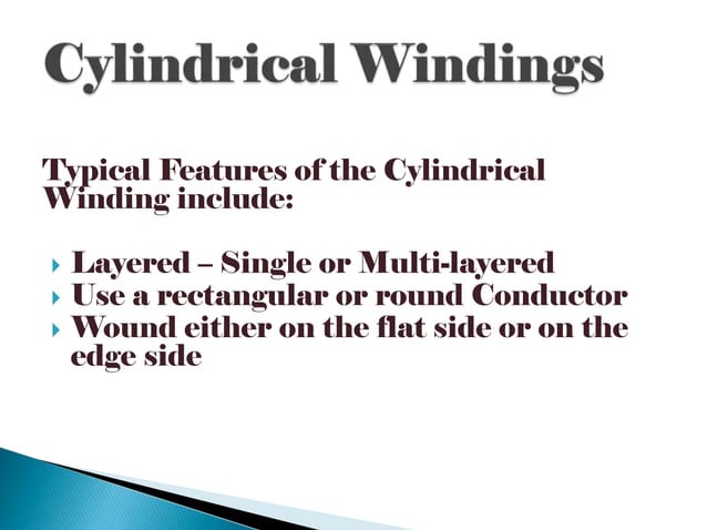 Types of windings and insulations | PPTX