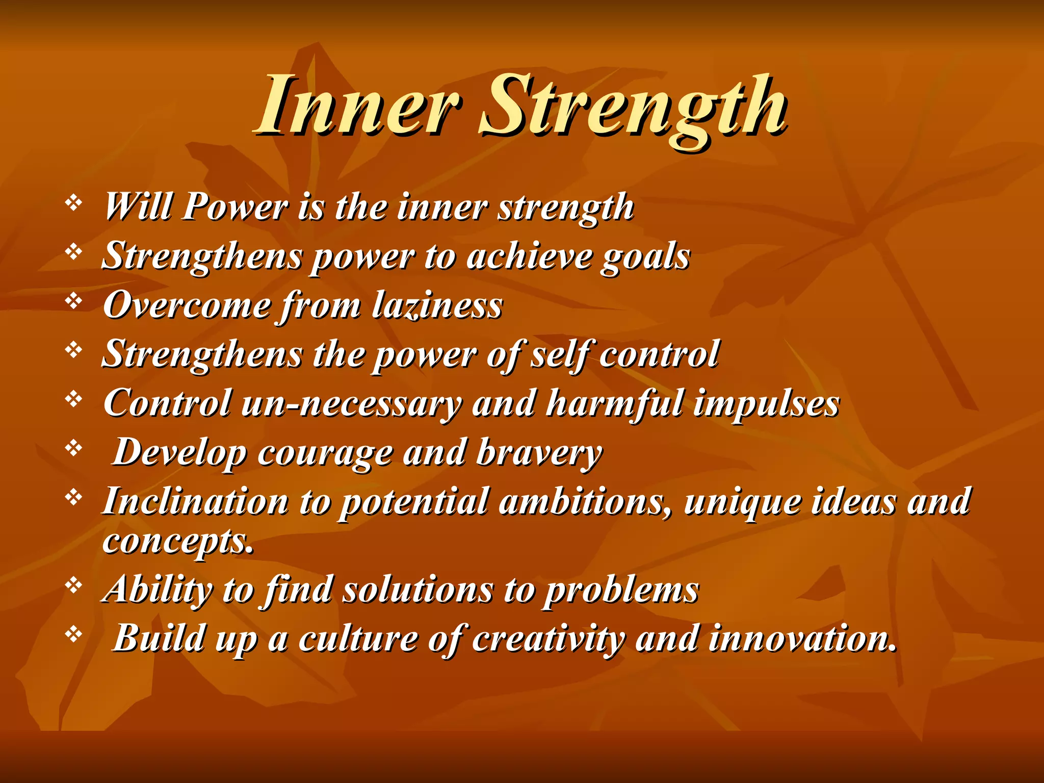Will Power & Self Discipline | PPT